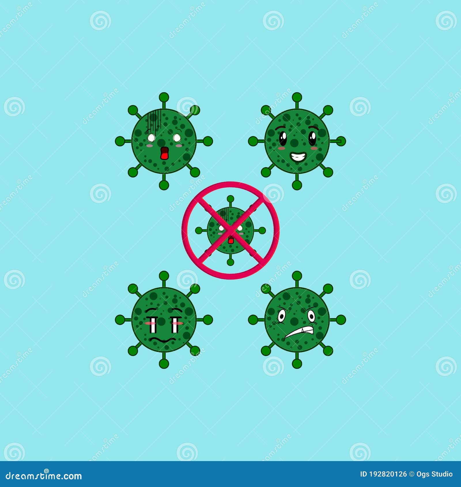 Emoticon Chibi Expression Cute Design Stock Vector - Illustration of ...