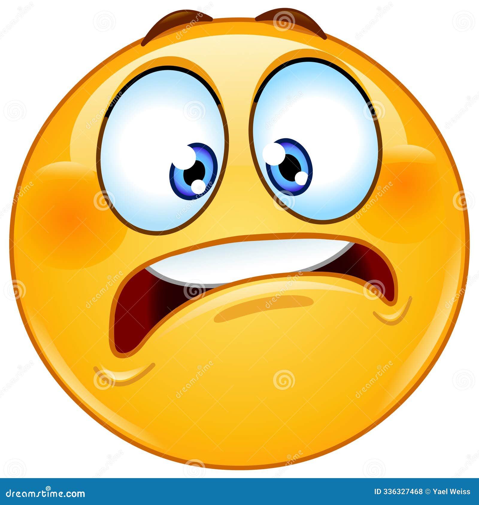 Emoticon Chocado E Assustado Ilustração do Vetor - Ilustração de homem ...