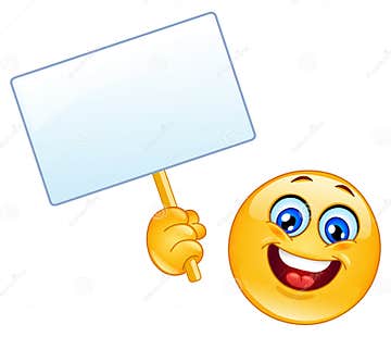 Emoticon com sinal ilustração do vetor. Ilustração de sinal - 23508050