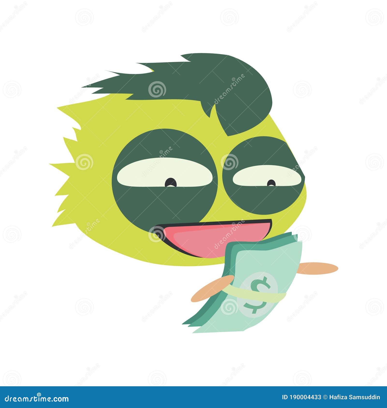 Emoticon Counting Mascot Vector Cartoon Illustration | CartoonDealer ...