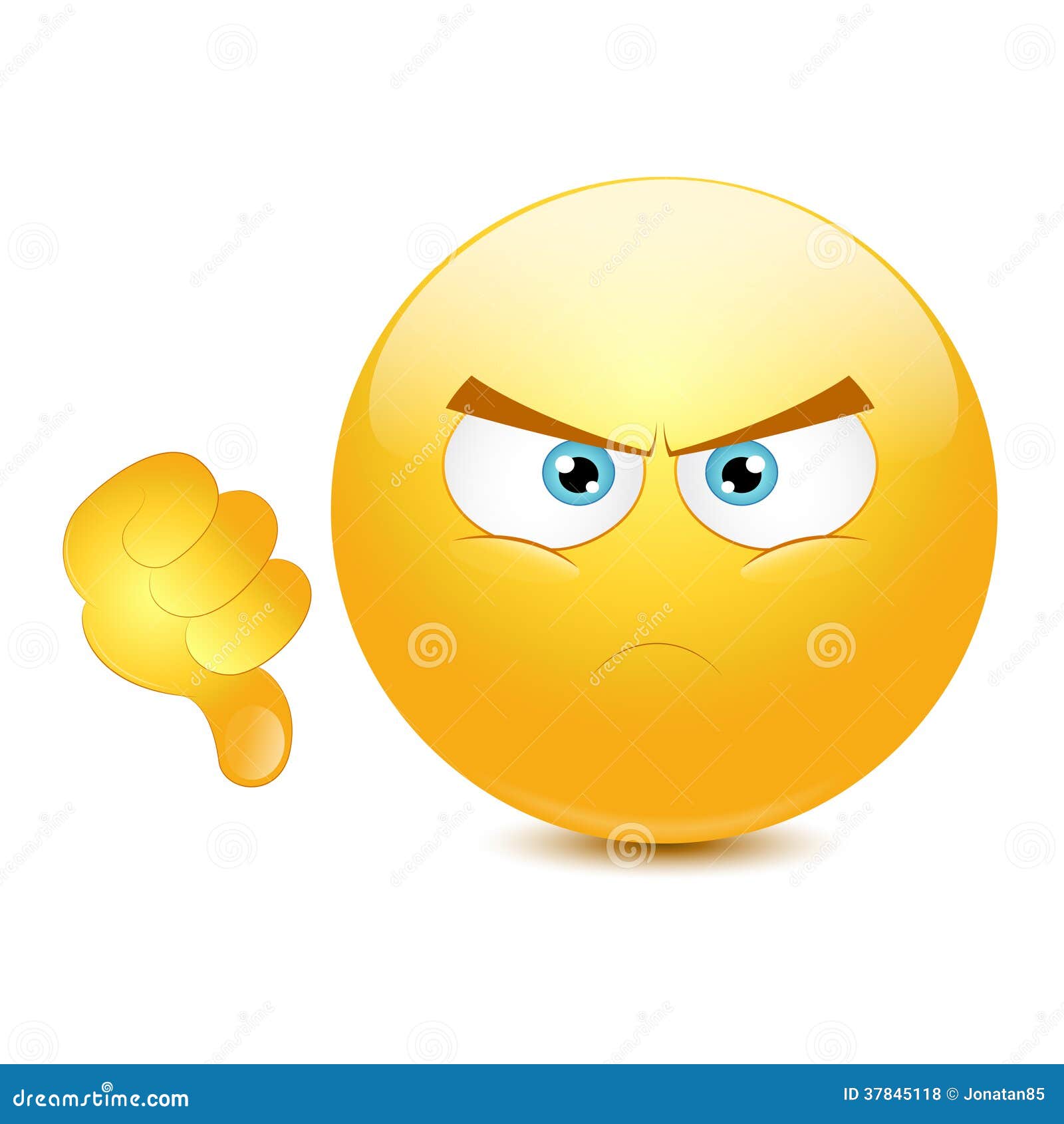 Emoticon de la aversión ilustración del vector. Ilustración de ...