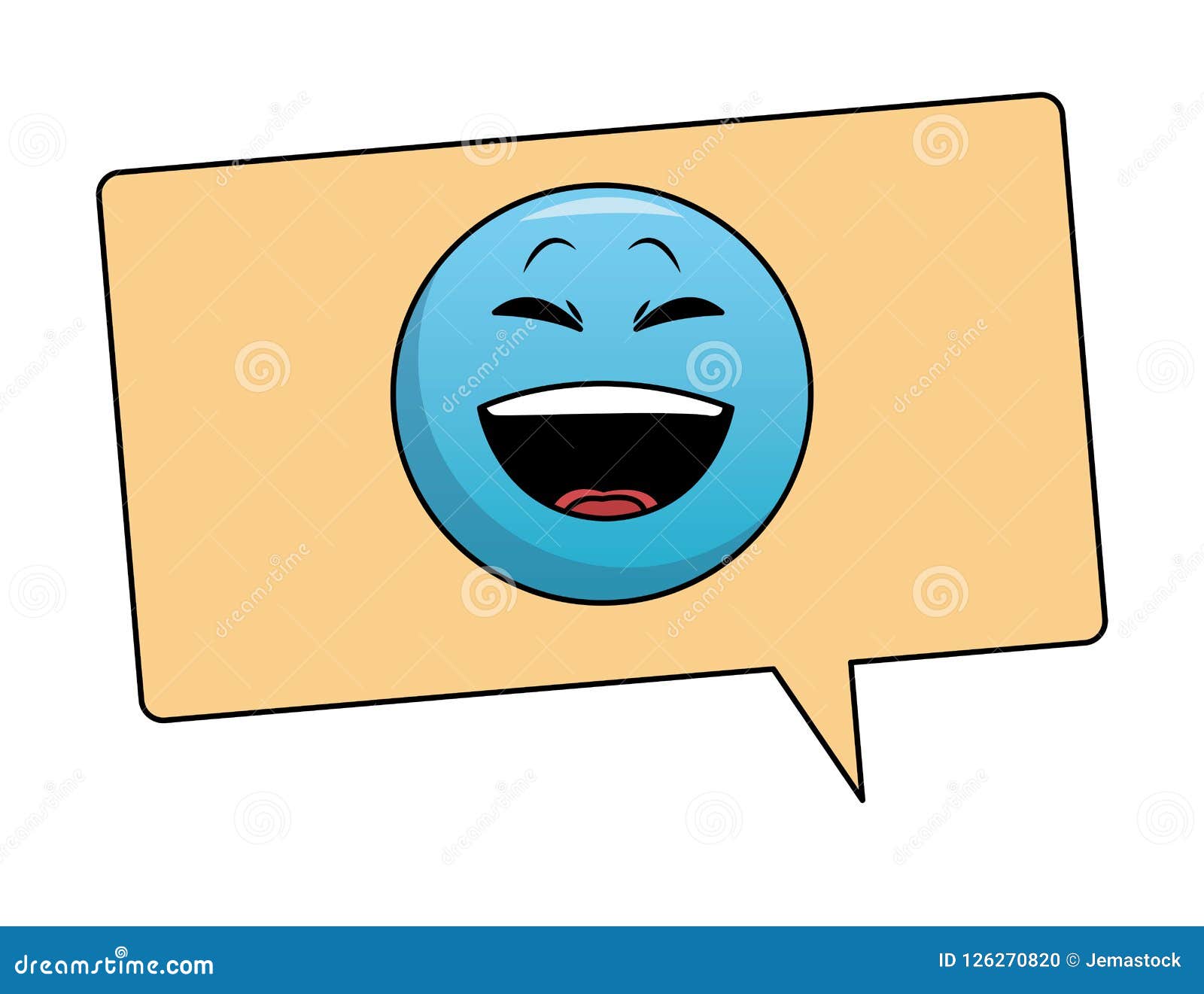 Emoticon De La Risa En Burbuja Ilustración del Vector - Ilustración de ...