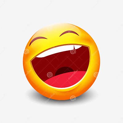 Emoticon De Risa - Ejemplo Del Vector Ilustración del Vector ...