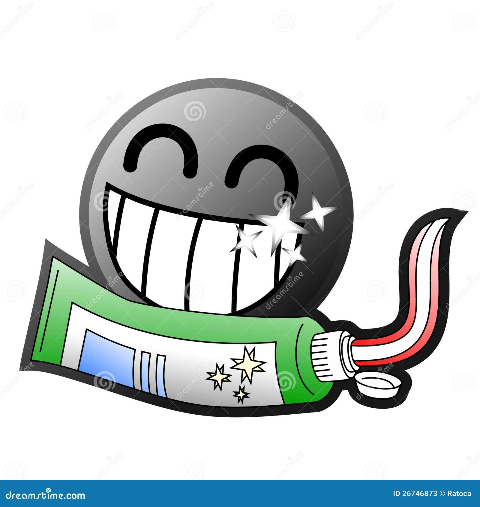 Emoticon Dei Denti Di Salute Illustrazione Vettoriale - Illustrazione ...