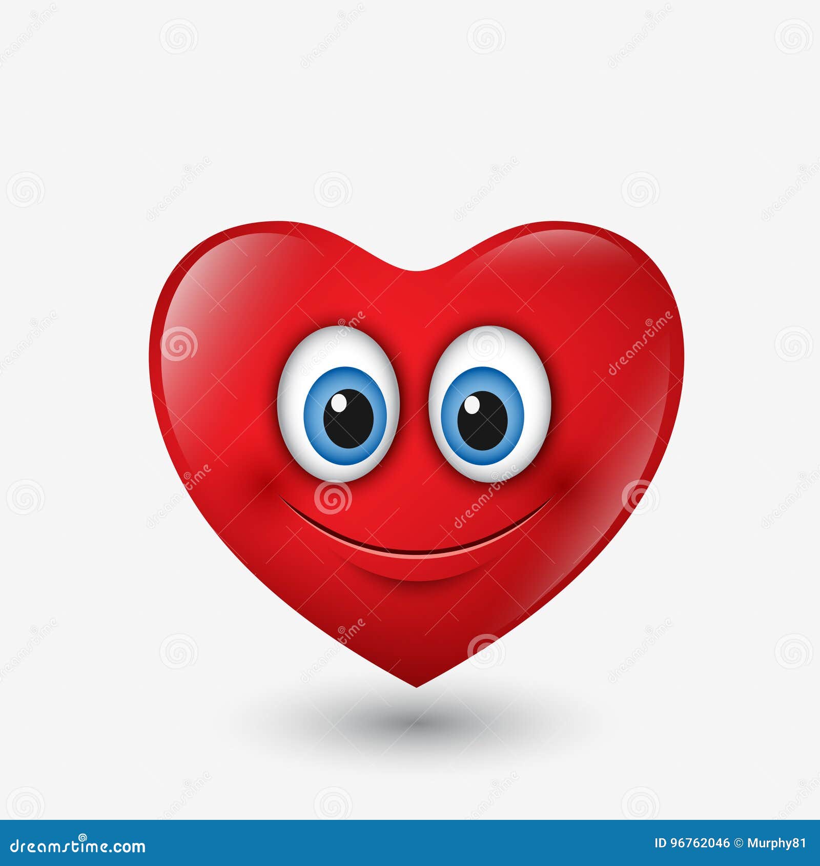 Emoticon Del Cuore - Illustrazione Di Vettore Illustrazione Vettoriale ...
