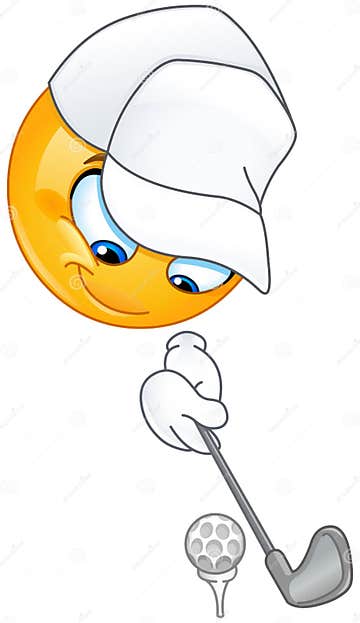 Emoticon del golf ilustración del vector. Ilustración de tenencia ...