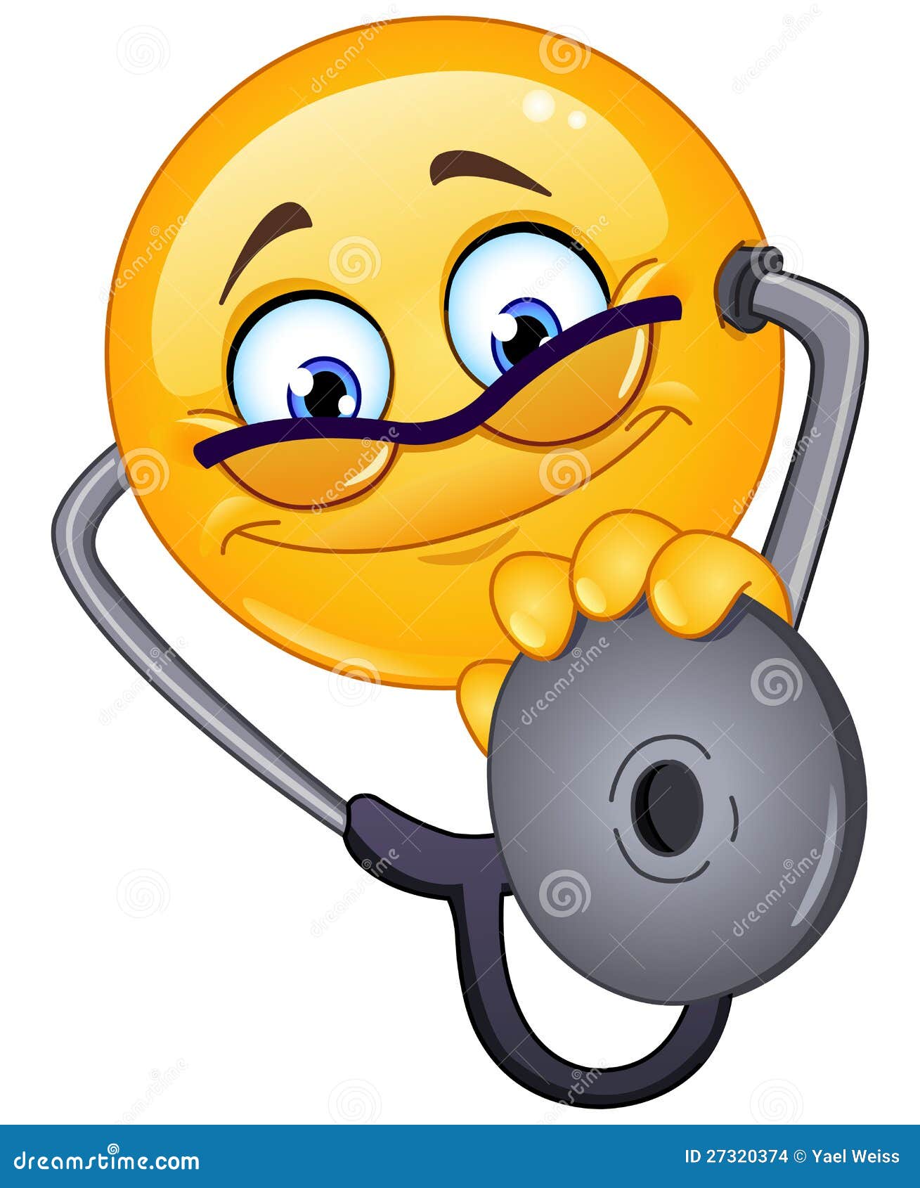 Emoticon del medico illustrazione vettoriale. Illustrazione di sfera ...