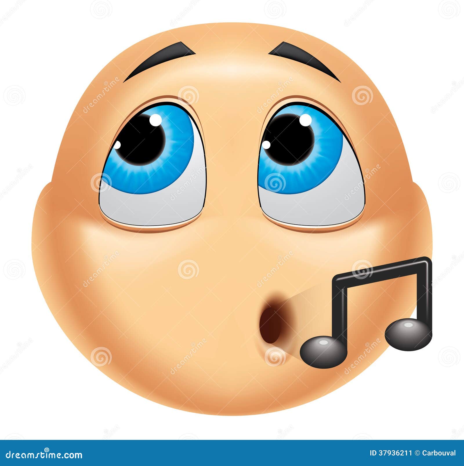 Emoticon, Der Seine Schuld Versteckt Stock Abbildung - Illustration von ...