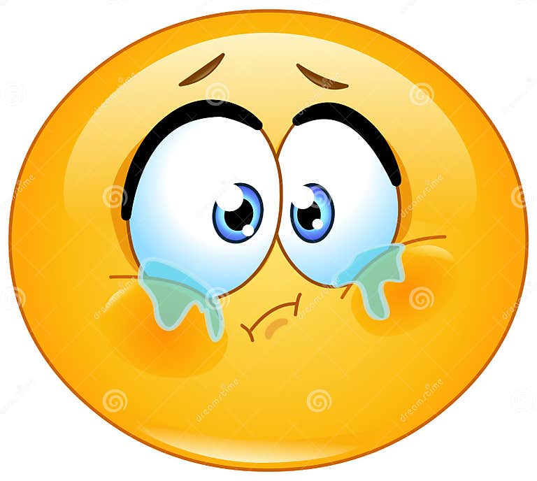 Emoticon desesperado ilustração do vetor. Ilustração de projeto - 47855407
