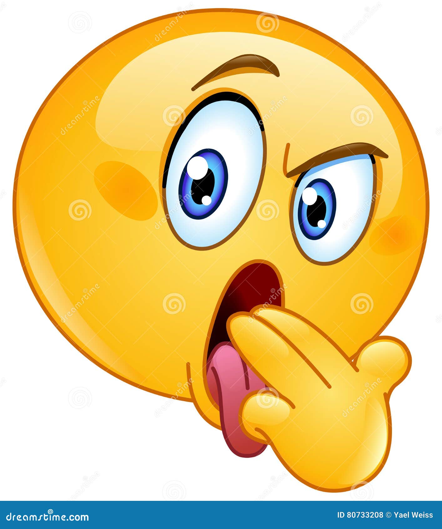 Emoticon Disgustato Immagini Vettoriali Stock Di Cartoon Disgust Emoji