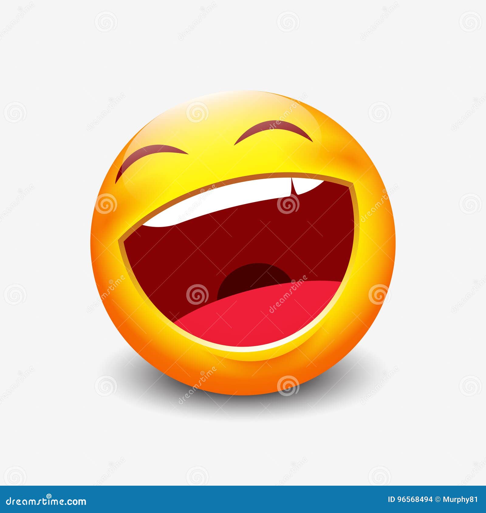 Emoticon Di Risata - Illustrazione Di Vettore Illustrazione Vettoriale ...