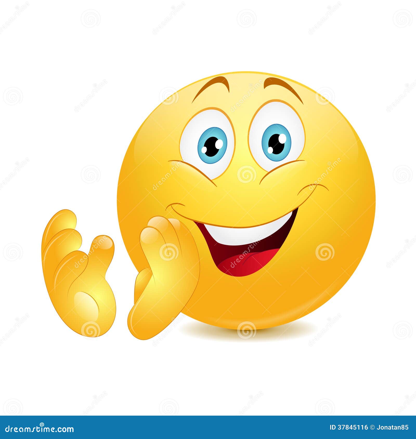 Emoticon die duim tonen vector illustratie. Illustration of lach - 37845116
