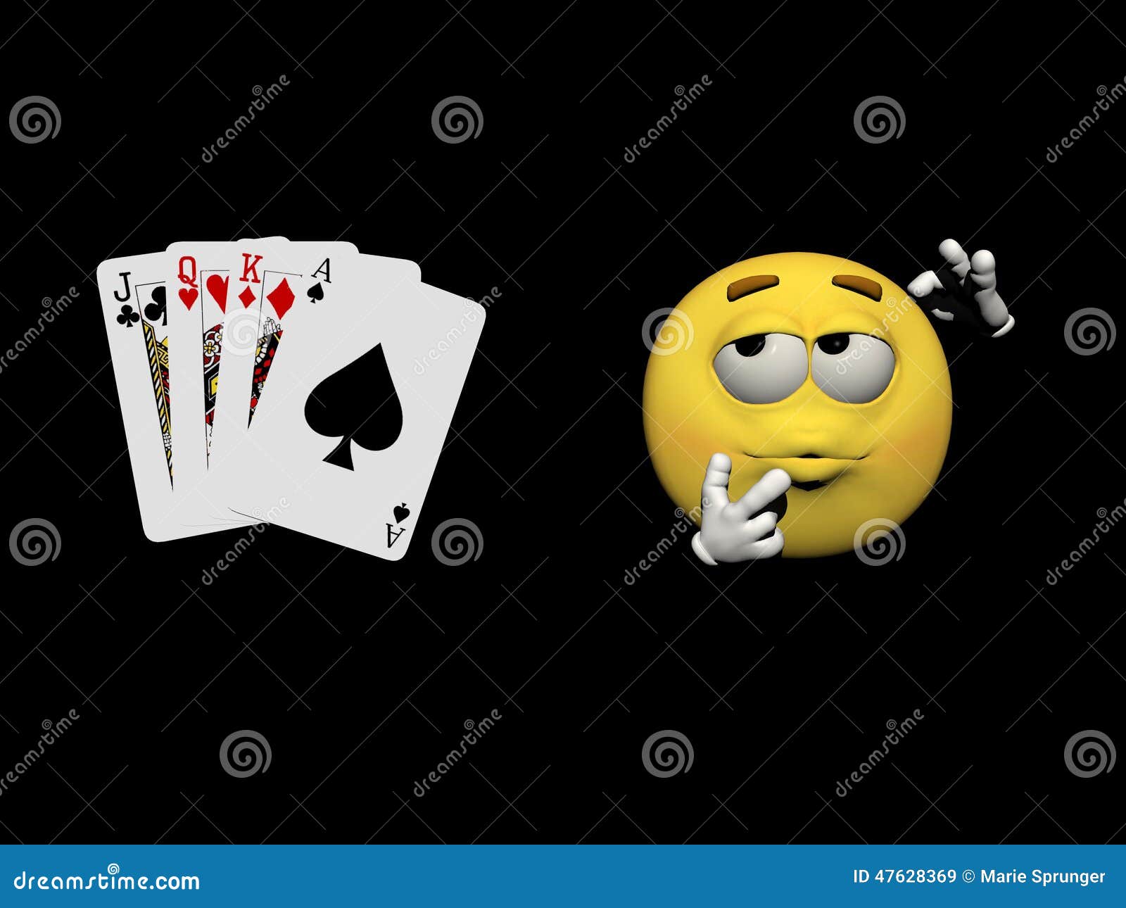 Emoticon En Kaarten Van 3d Spelen - Geef Terug Stock Illustratie ...