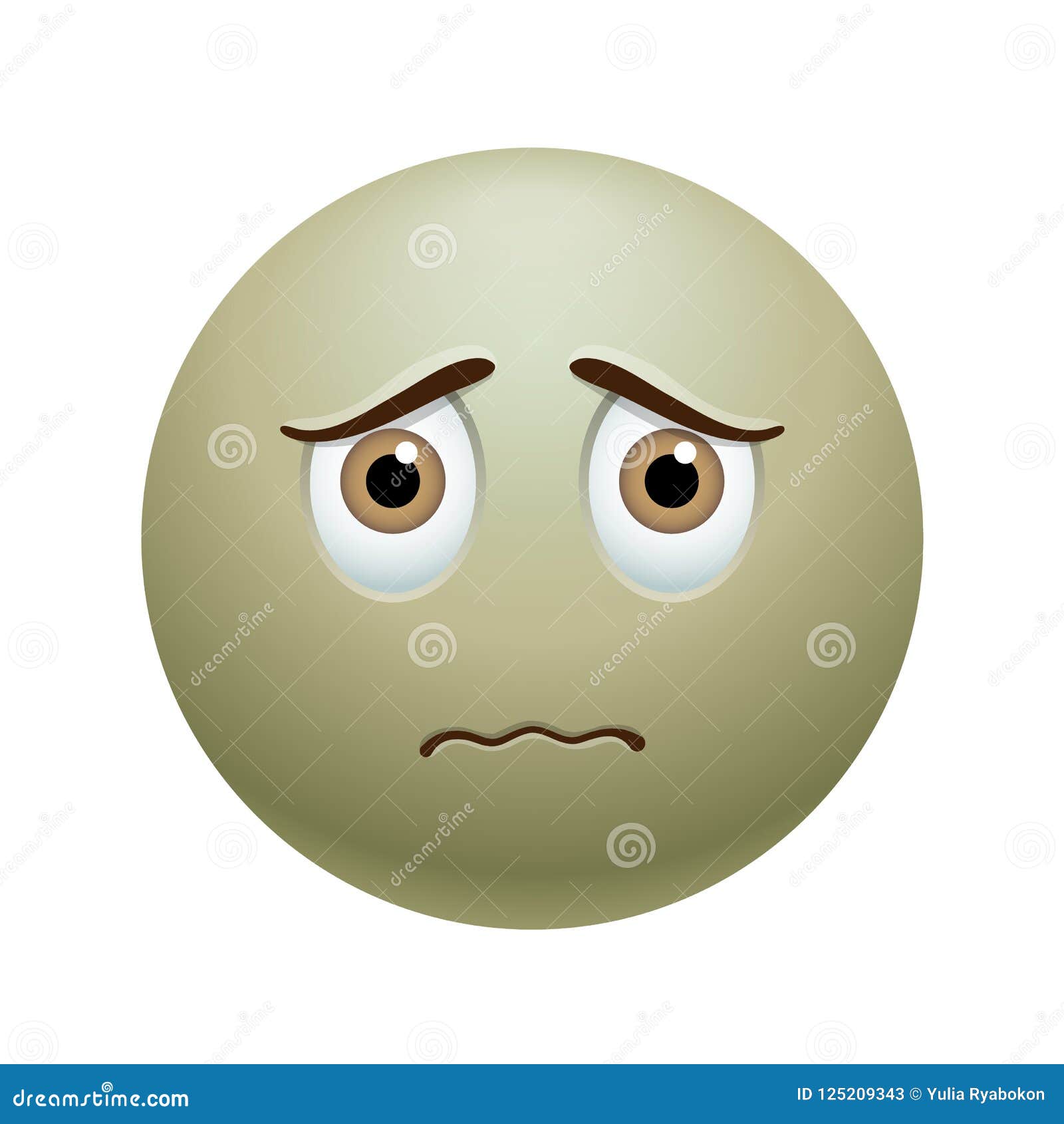 Emoticon enfermo stock de ilustración. Ilustración de facial - 125209343