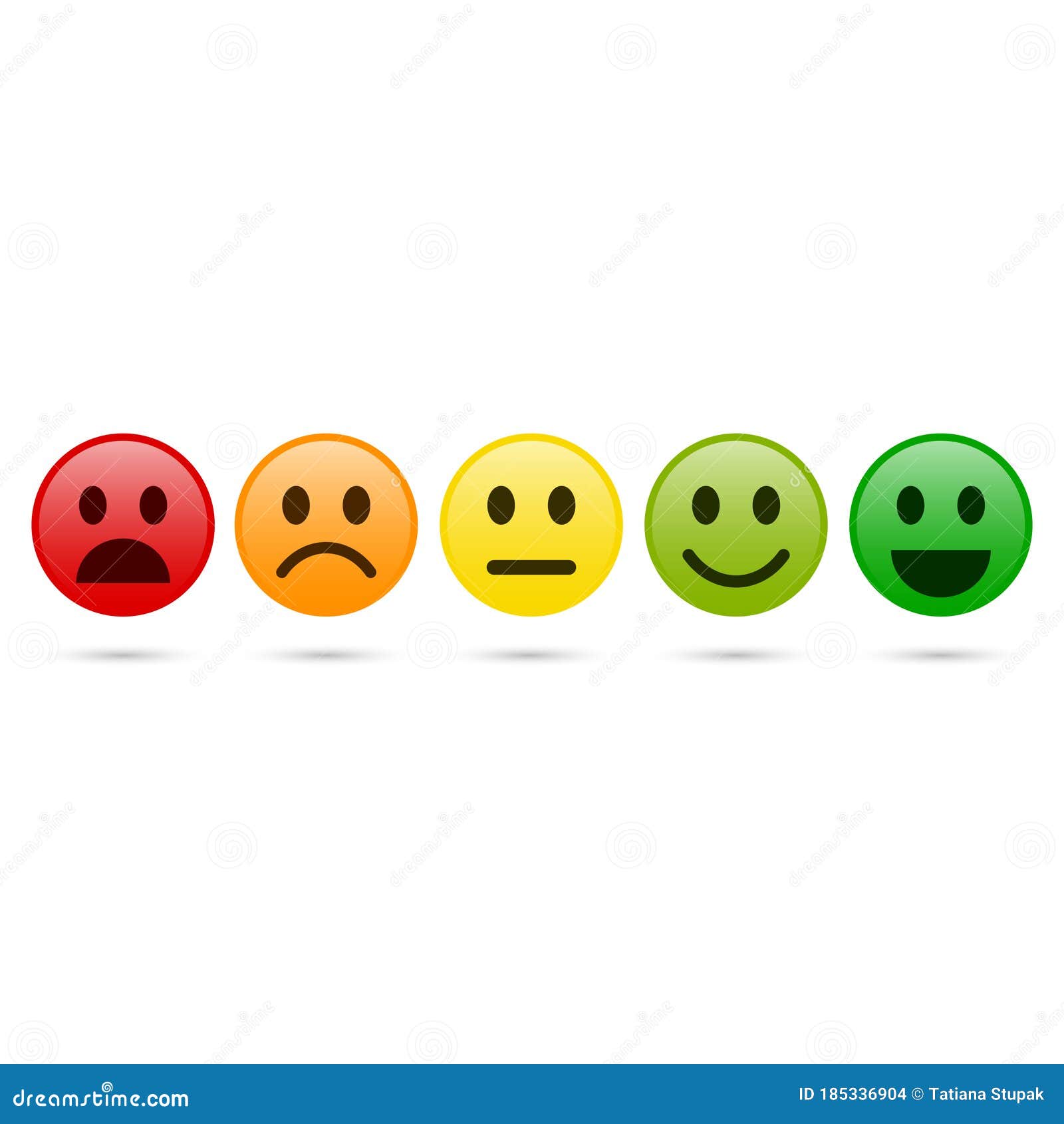 Emoticon Evaluation Icon, Feedback Icon. Vector Stock Vector ...