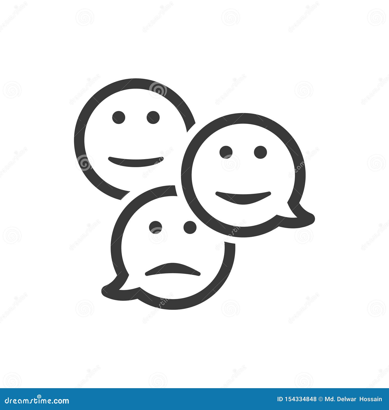 Emoticon expression icon stock vector. Illustration of icon - 154334848
