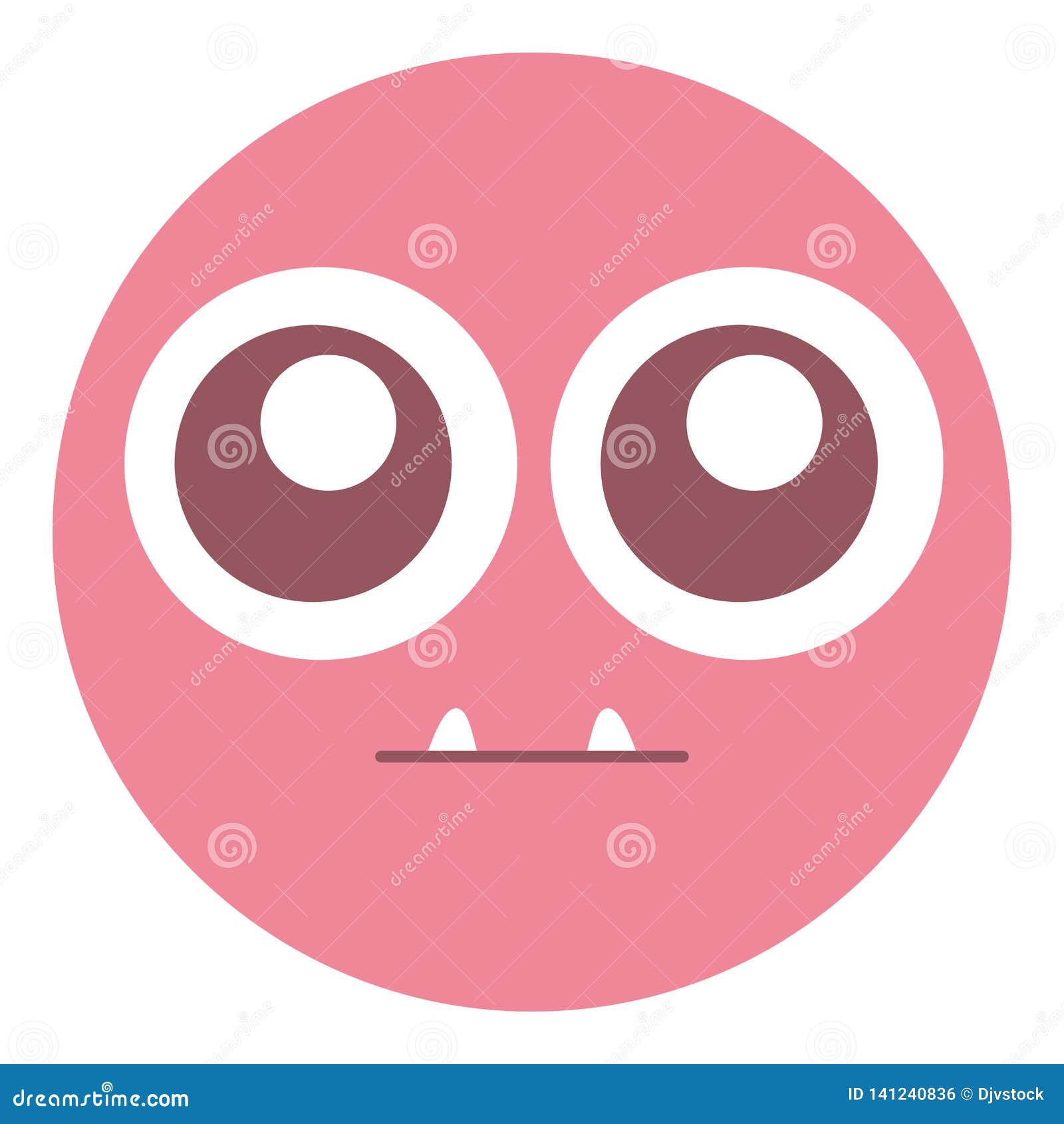Emoticon Face with Crazy Teeth Stock Vector - Illustration of mascot ...