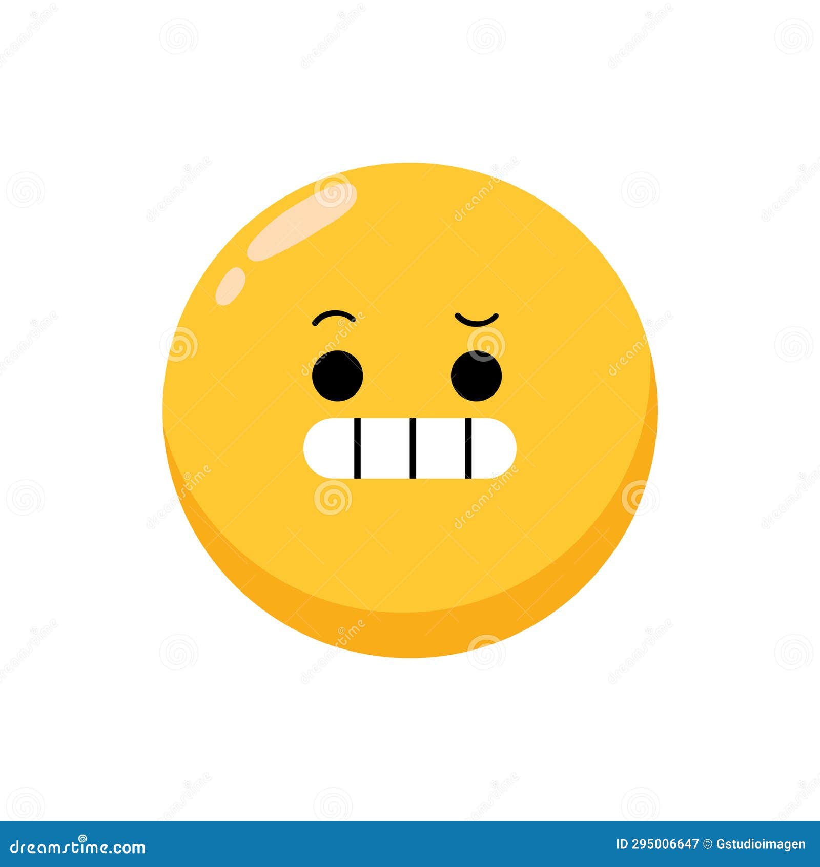 Grimacing Facial Expression - Cute Cartoon Kid Vector Stock Photography ...