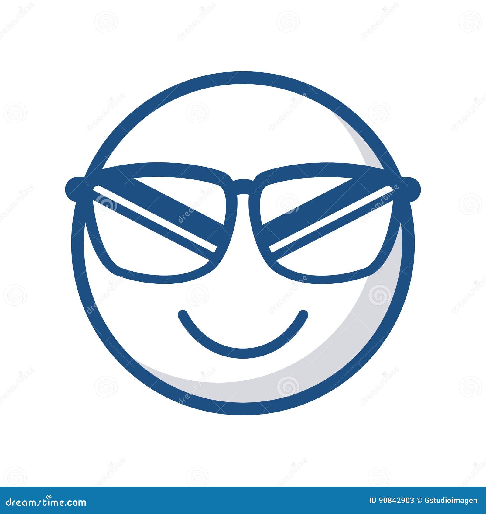 Emoticon face icon stock vector. Illustration of emoticon - 90842903
