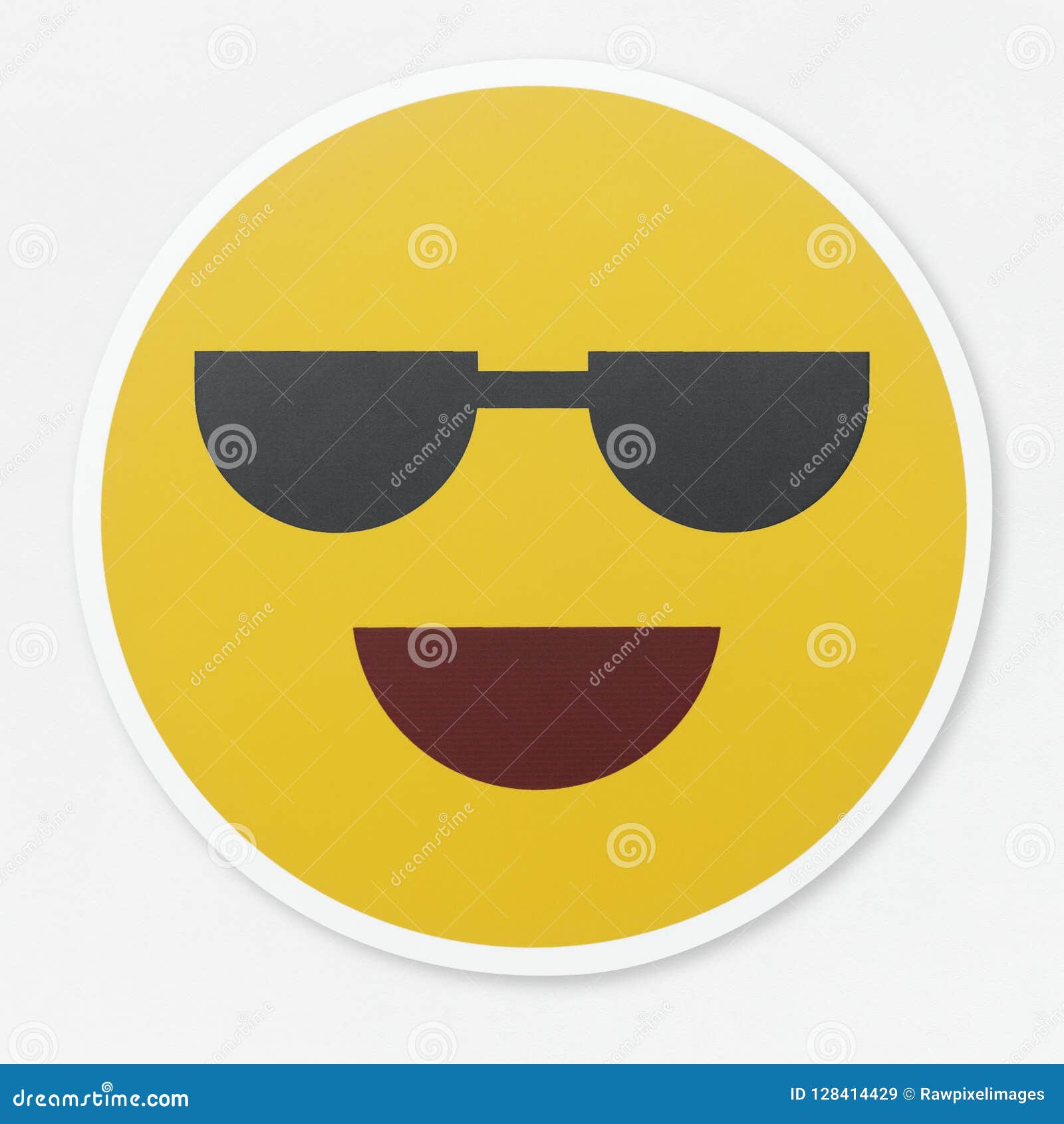 Emoticon of a Fun and Cool Character Stock Image - Image of emoticon ...