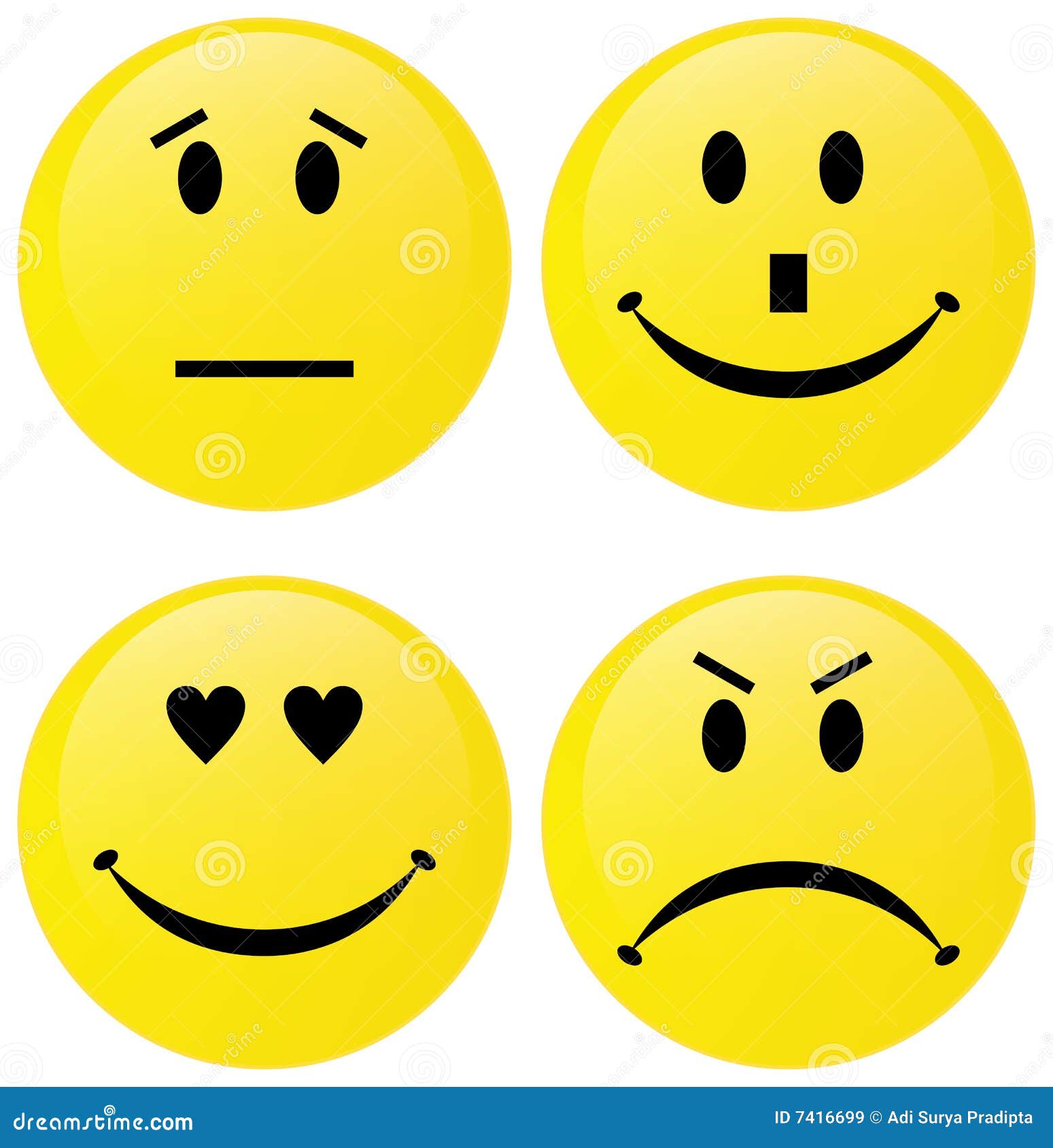 Emoticon group stock illustration. Illustration of emotion - 7416699