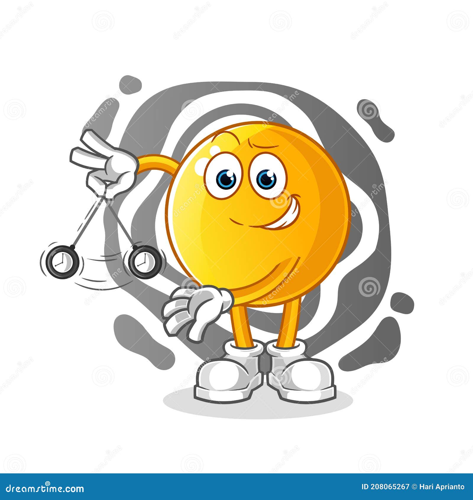 Emoticon Hypnotizing Cartoon. Cartoon Mascot Vector Stock Vector ...