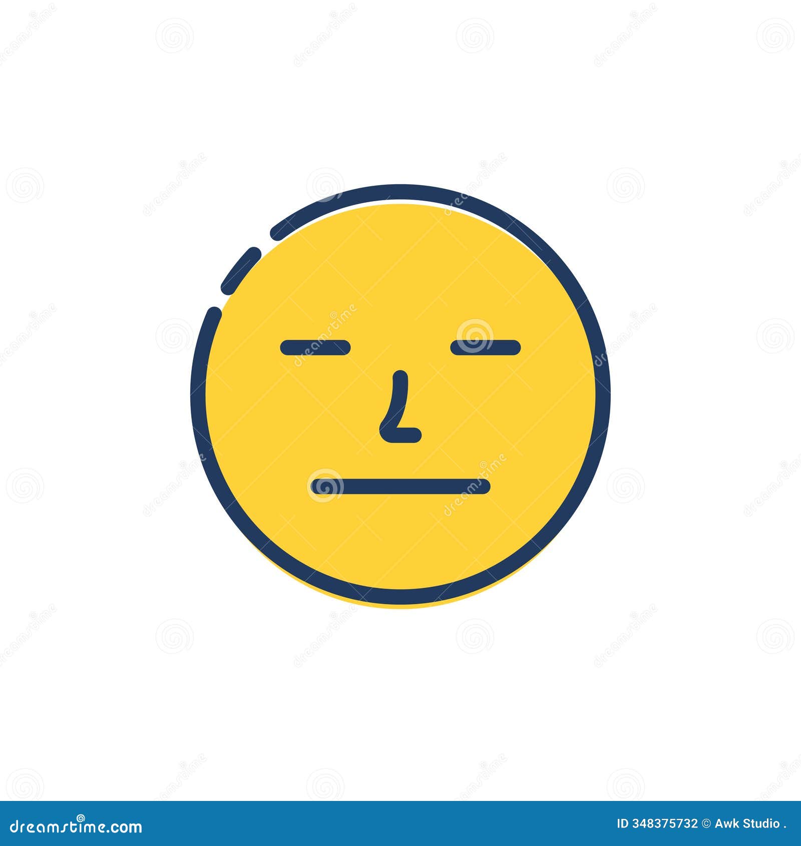 Emoticon icon new stock vector. Illustration of character - 348375732