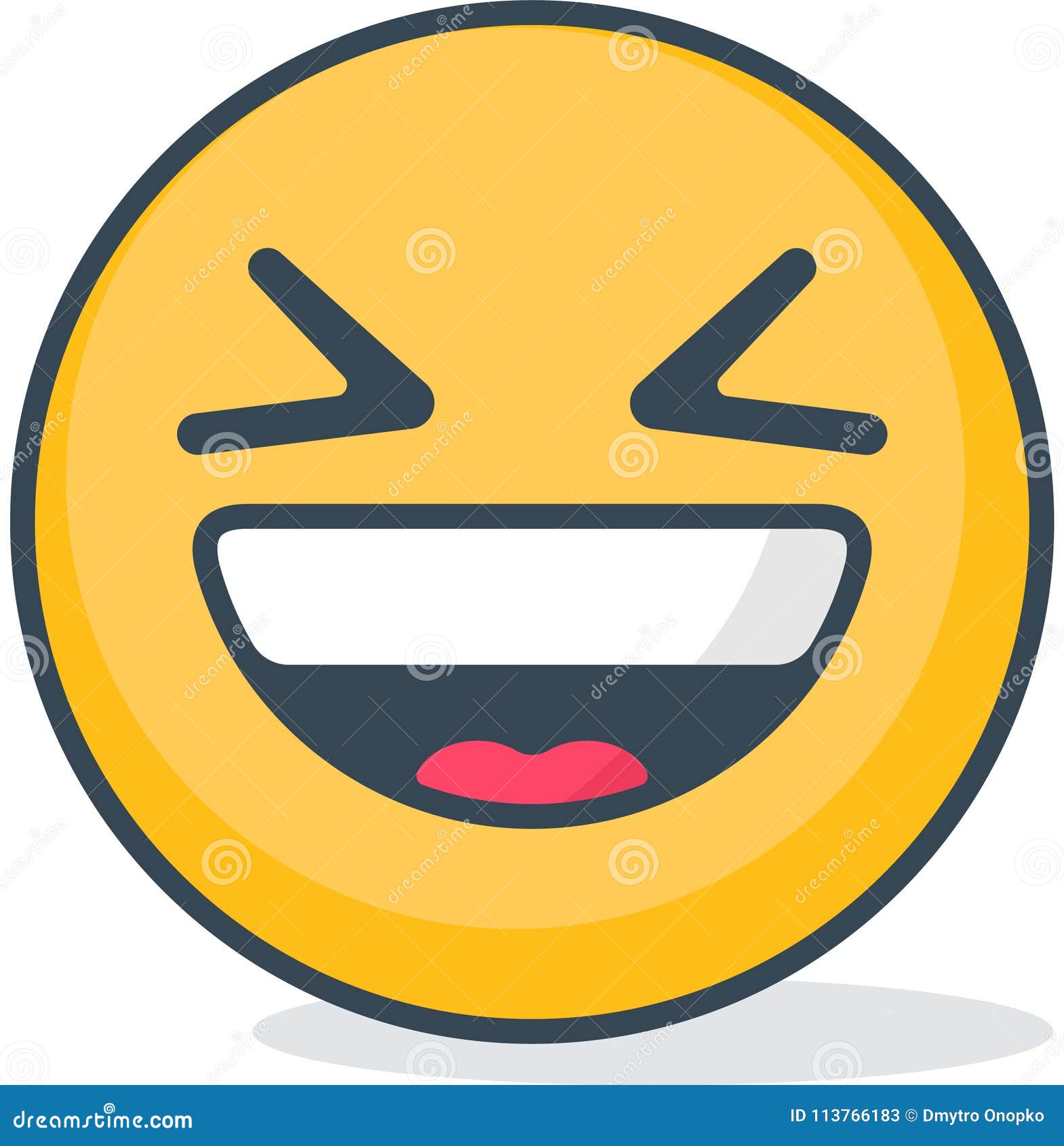 Emoticon Isolado Do Ridículo Emoticon Isolado Ilustração do Vetor ...