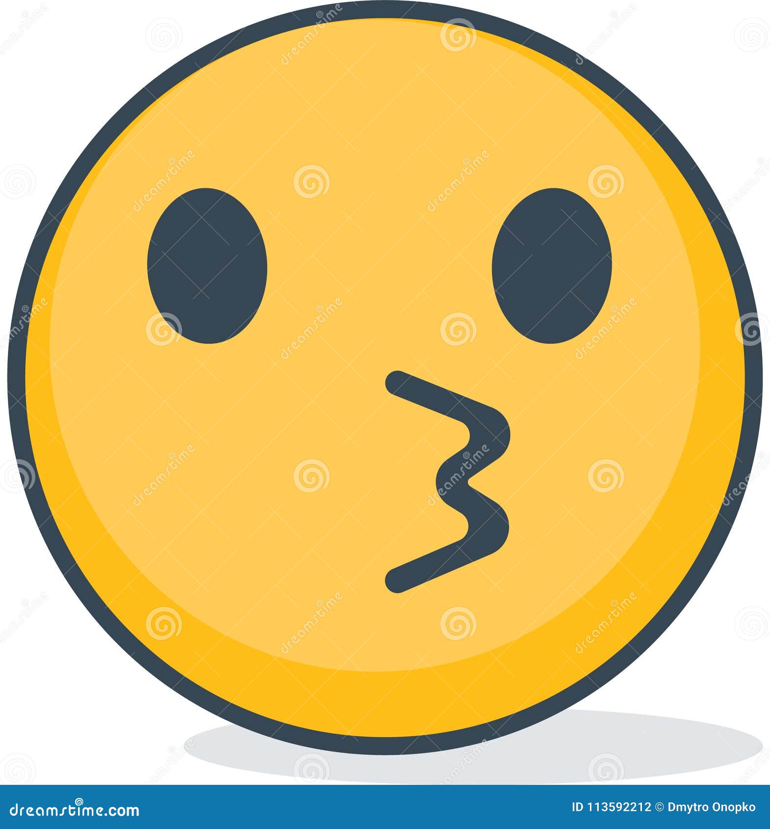 Emoticon Isolato Di Bacio Emoticon Isolato Illustrazione Vettoriale ...