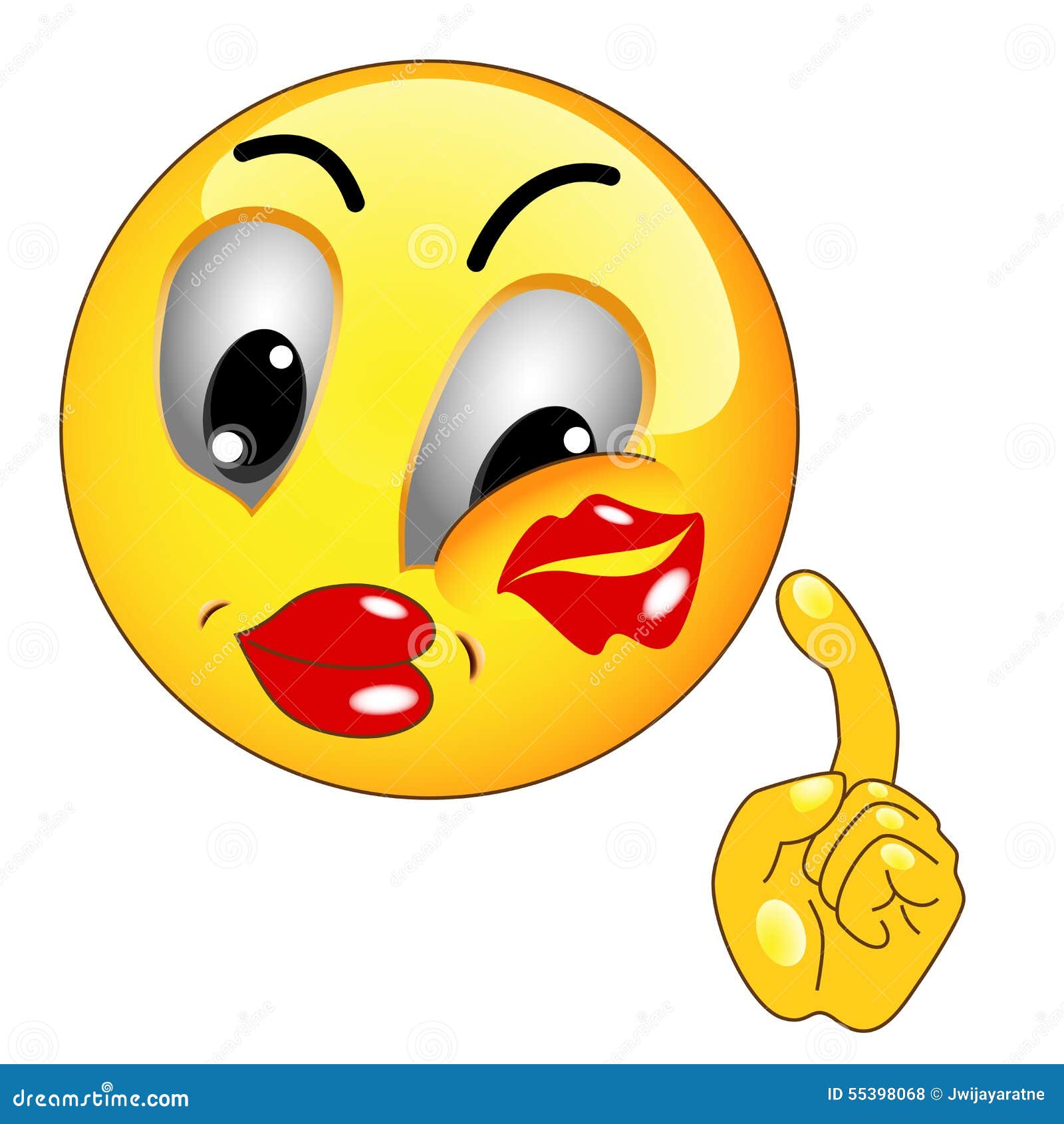 Kiss Emoticon stock vector. Illustration of cute, design - 55398068