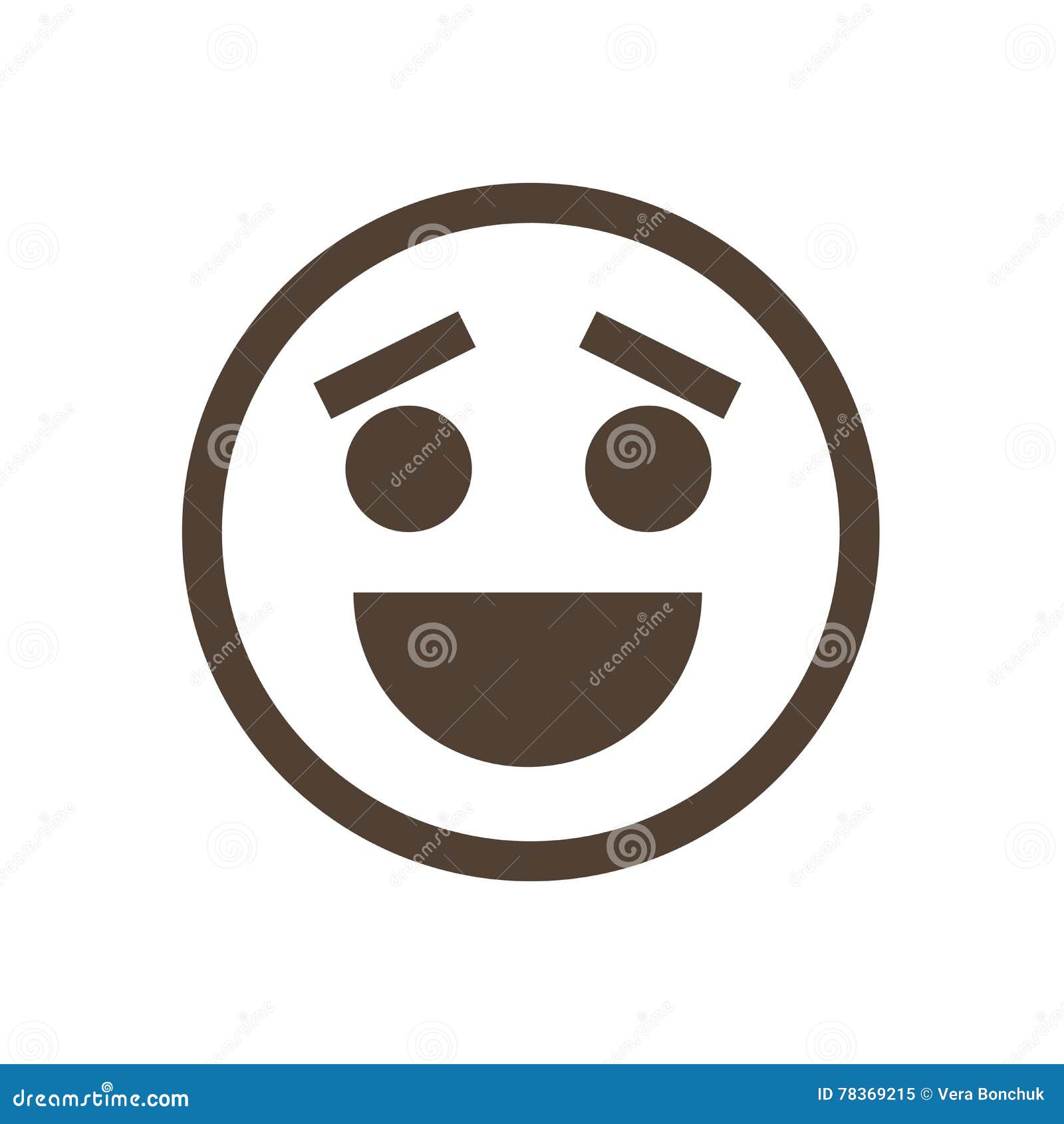 Emoticon laughing stock vector. Illustration of emoji - 78369215