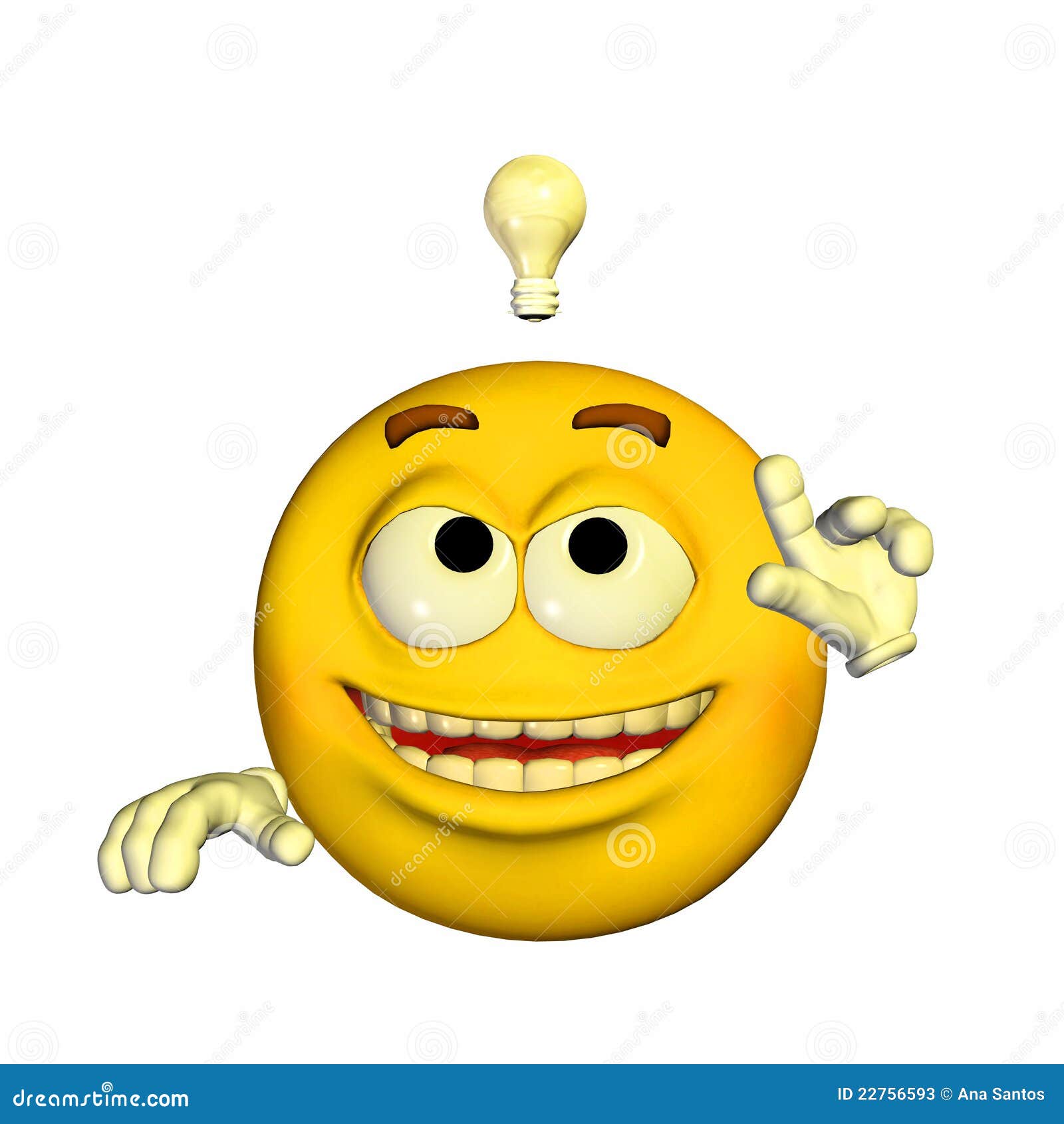 Emoticon - leuchtende Idee stock abbildung. Illustration von netzwerk ...