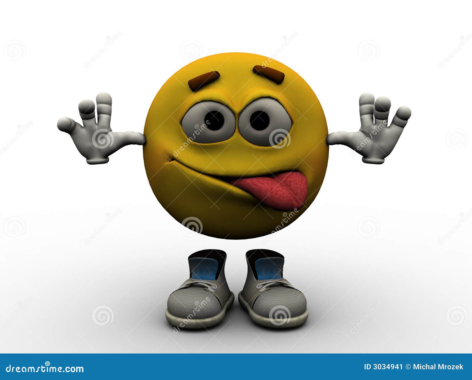 Emoticon - loco stock de ilustración. Ilustración de divertido - 3034941