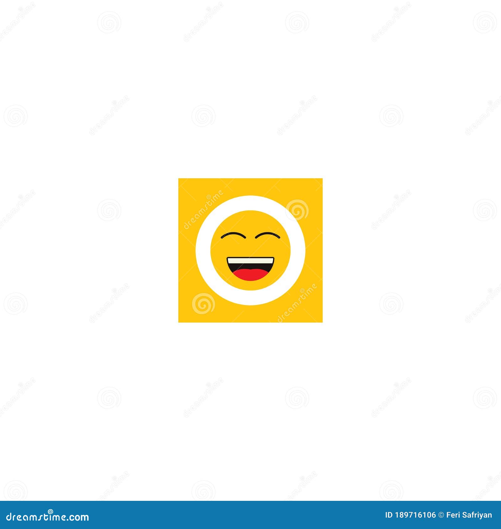 Emoticon logo vector icon stock illustration. Illustration of symbol ...