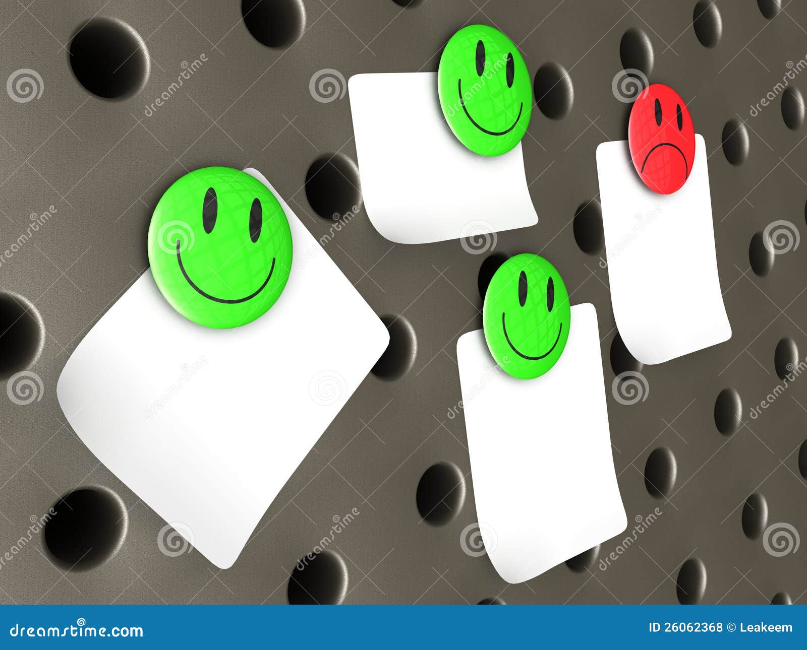 Emoticon Magnets And Notes Royalty-Free Illustration | CartoonDealer ...