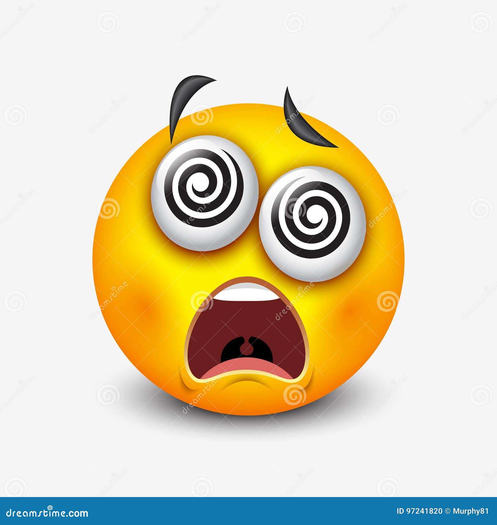 Emoticon Mareado De La Cara, Emoji - Vector El Ejemplo Ilustración del ...