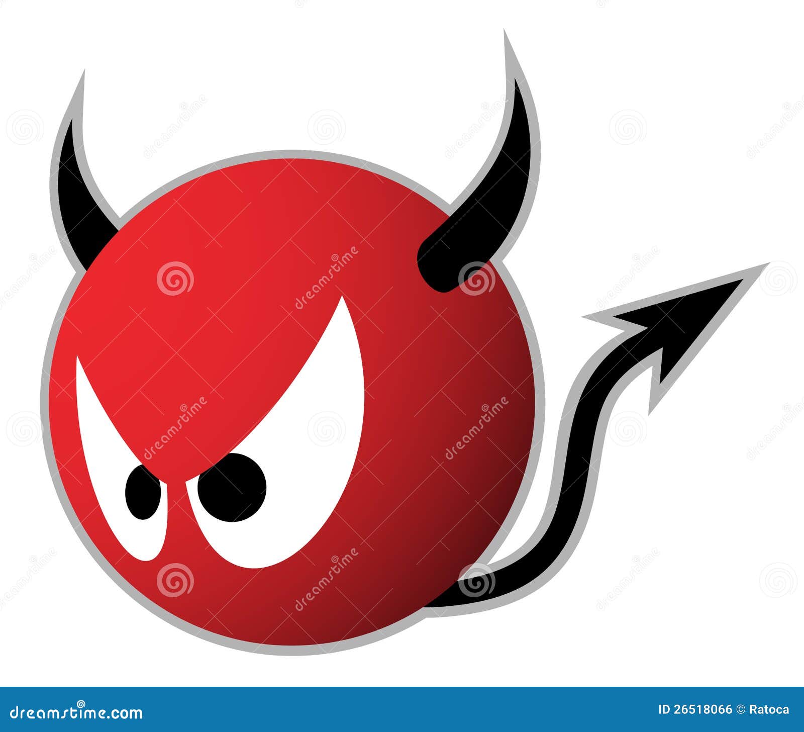 Emoticon mau ilustração do vetor. Ilustração de emblema - 26518066