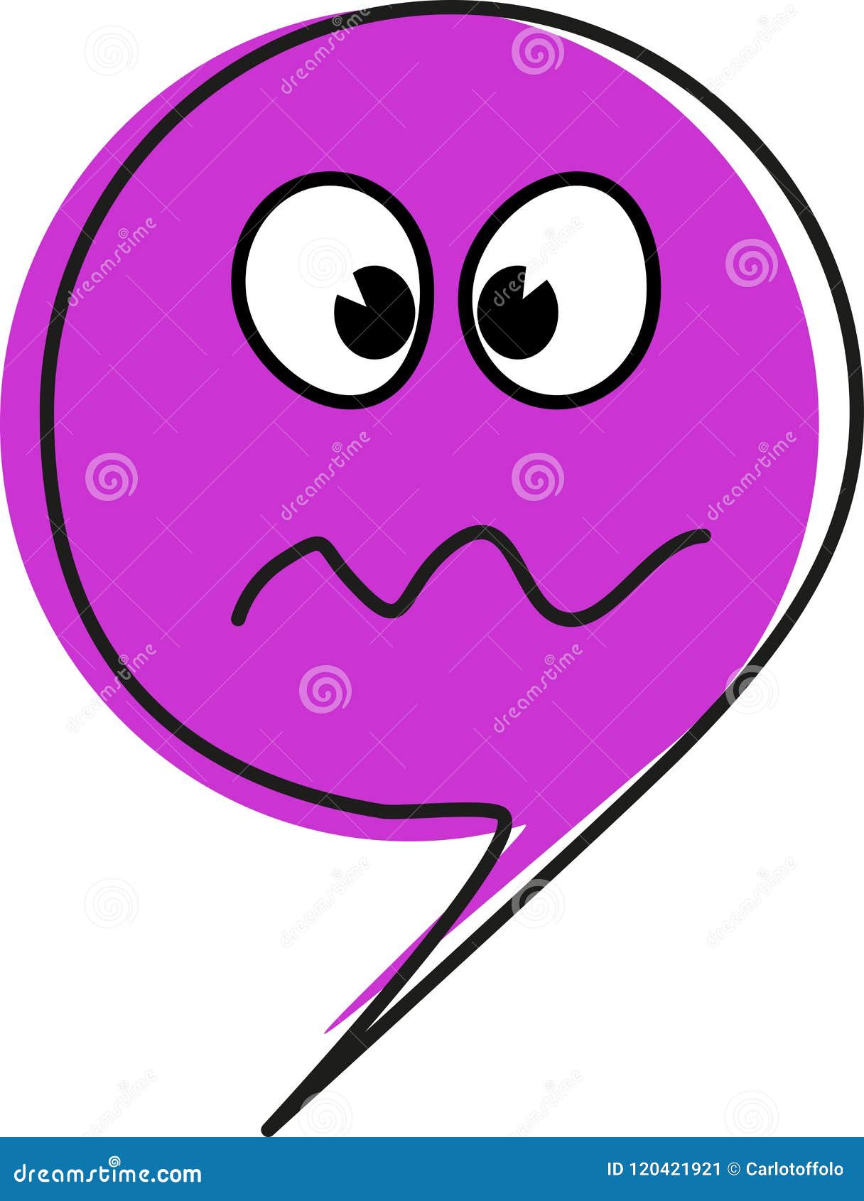 Emoticon - Problema - Vector Ilustración del Vector - Ilustración de ...