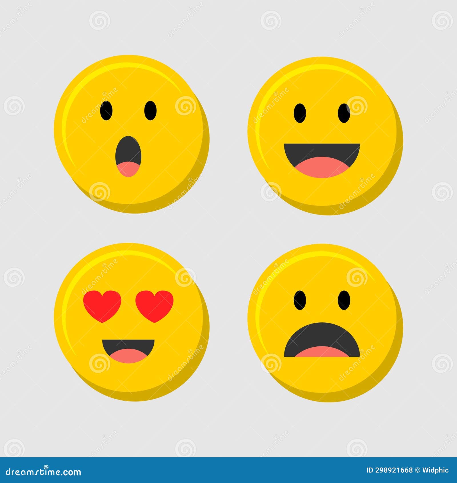 Emoticon Reaction, Hey, Tired, Crying, Idk - Vector | CartoonDealer.com ...