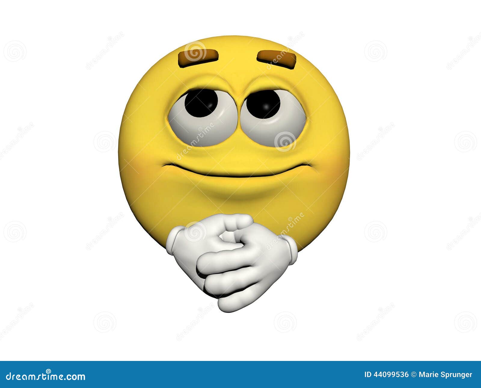 Emoticon in reflexion stock illustration. Illustration of graphic ...