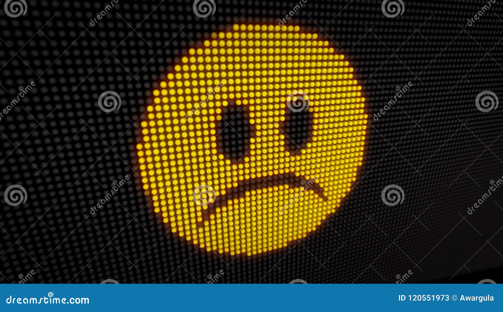 Emoticon sadness LED stock illustration. Illustration of emoji - 120551973