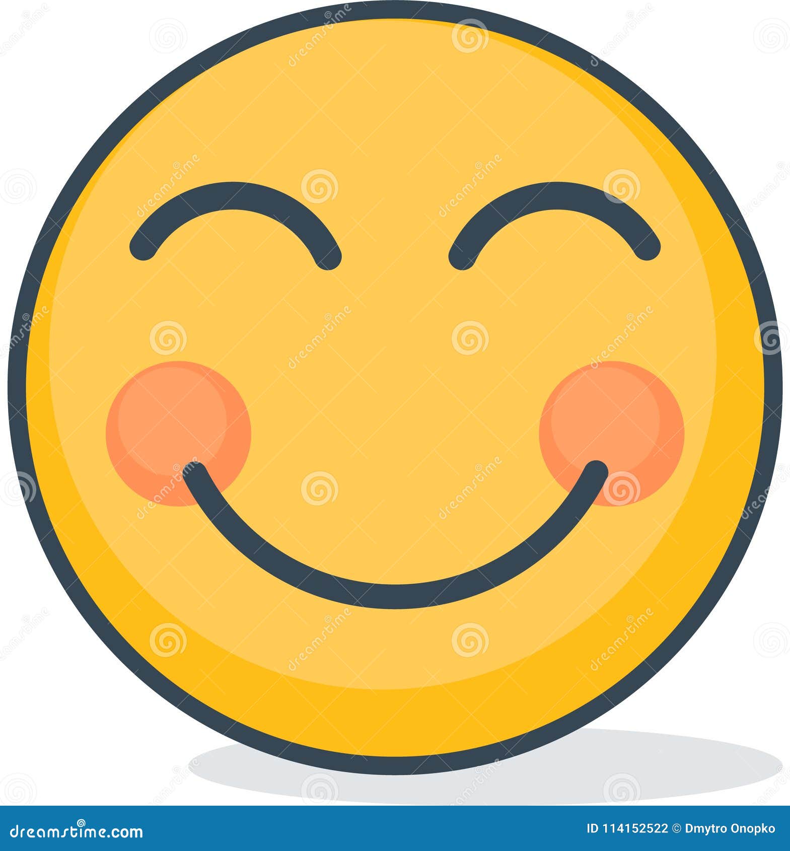Emoticon Satisfecho Ilustraciones Stock, Vectores, Y Clipart – (645 ...