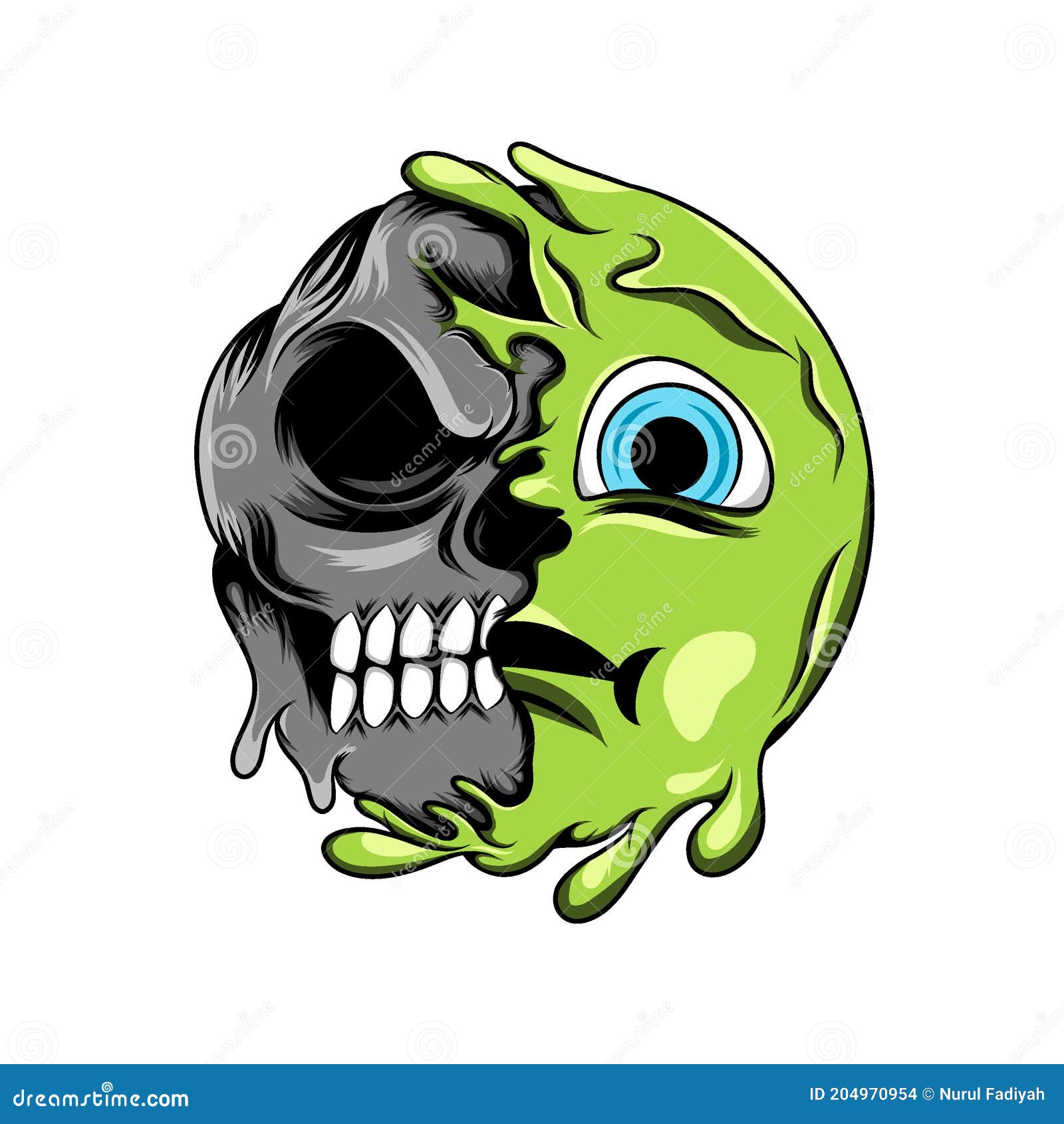 The Emoticon of the Scary Expression To the Sick Expression Stock ...