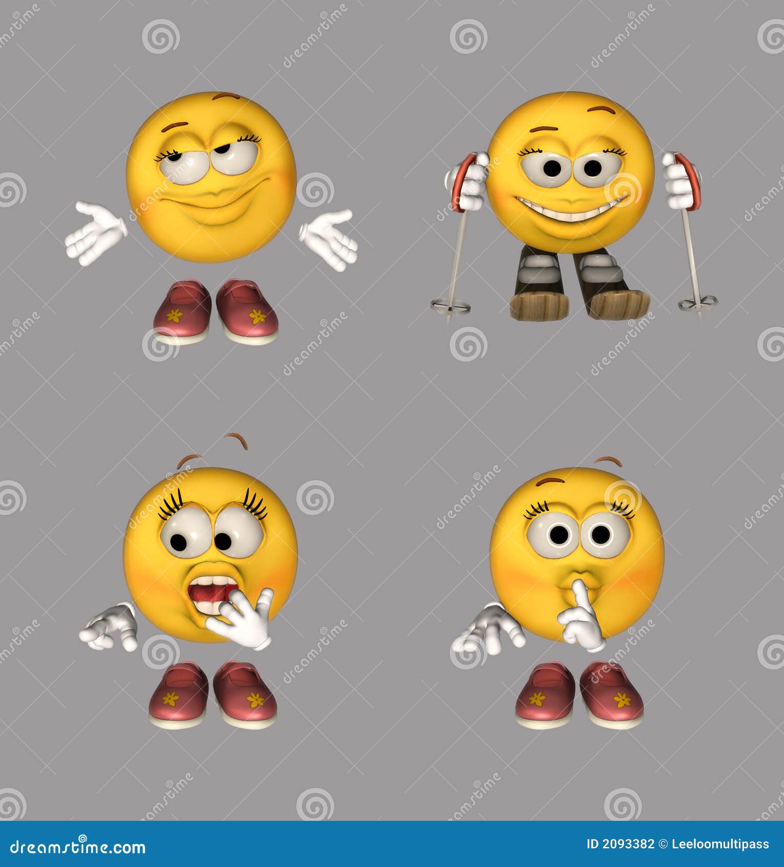 Hush Emoticon Cartoon Vector | CartoonDealer.com #15882081