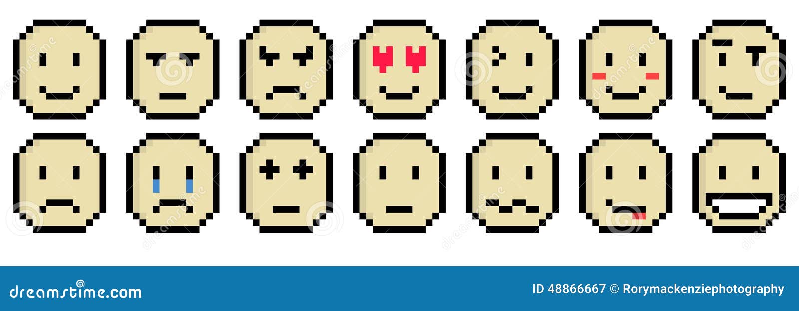 Emoticon Sheet stock illustration. Illustration of emoticons - 48866667