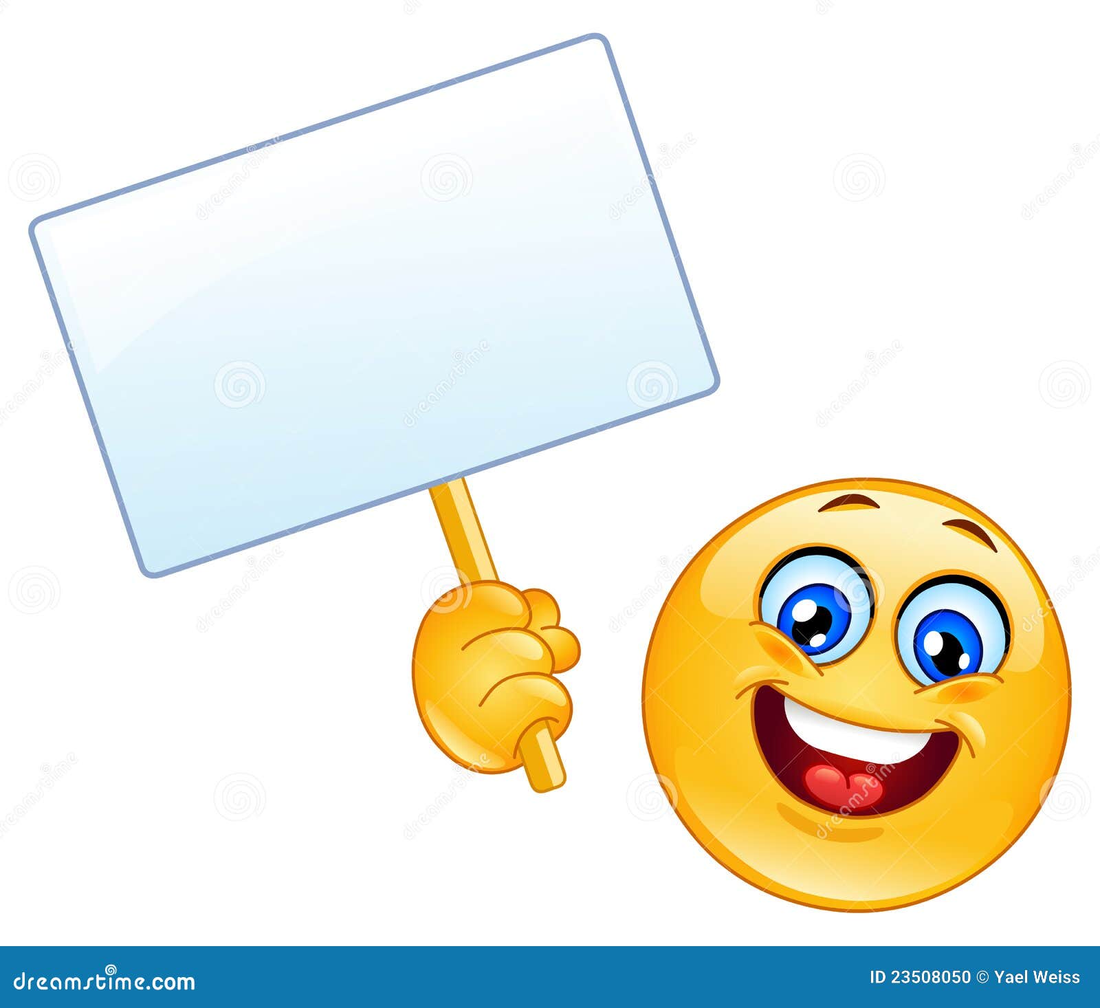 Emoticon With Sign Vector Illustration | CartoonDealer.com #23508050