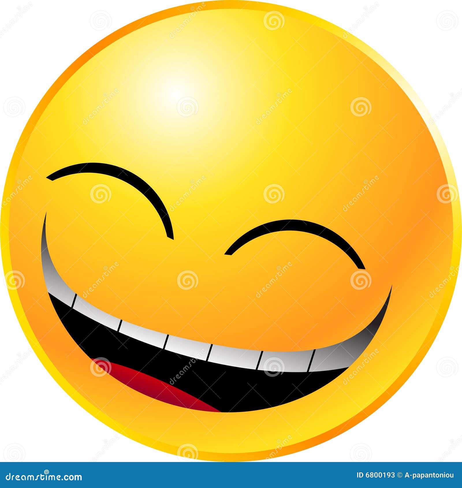 Emoticon Smiley Face stock vector. Illustration of emotion - 6800193