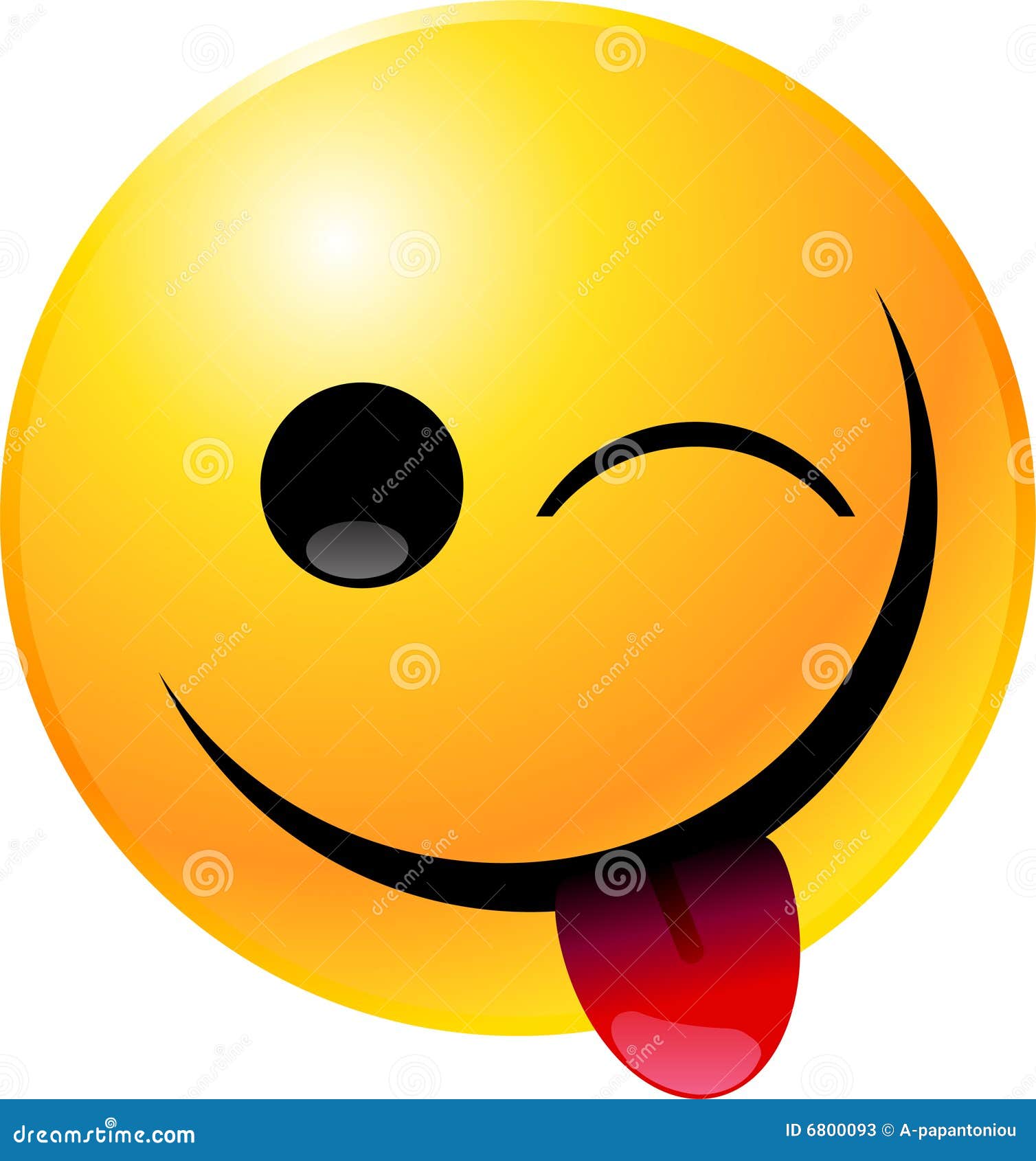 Emoticon-smiley-Gesicht Stockfotos - Bild: 6800093
