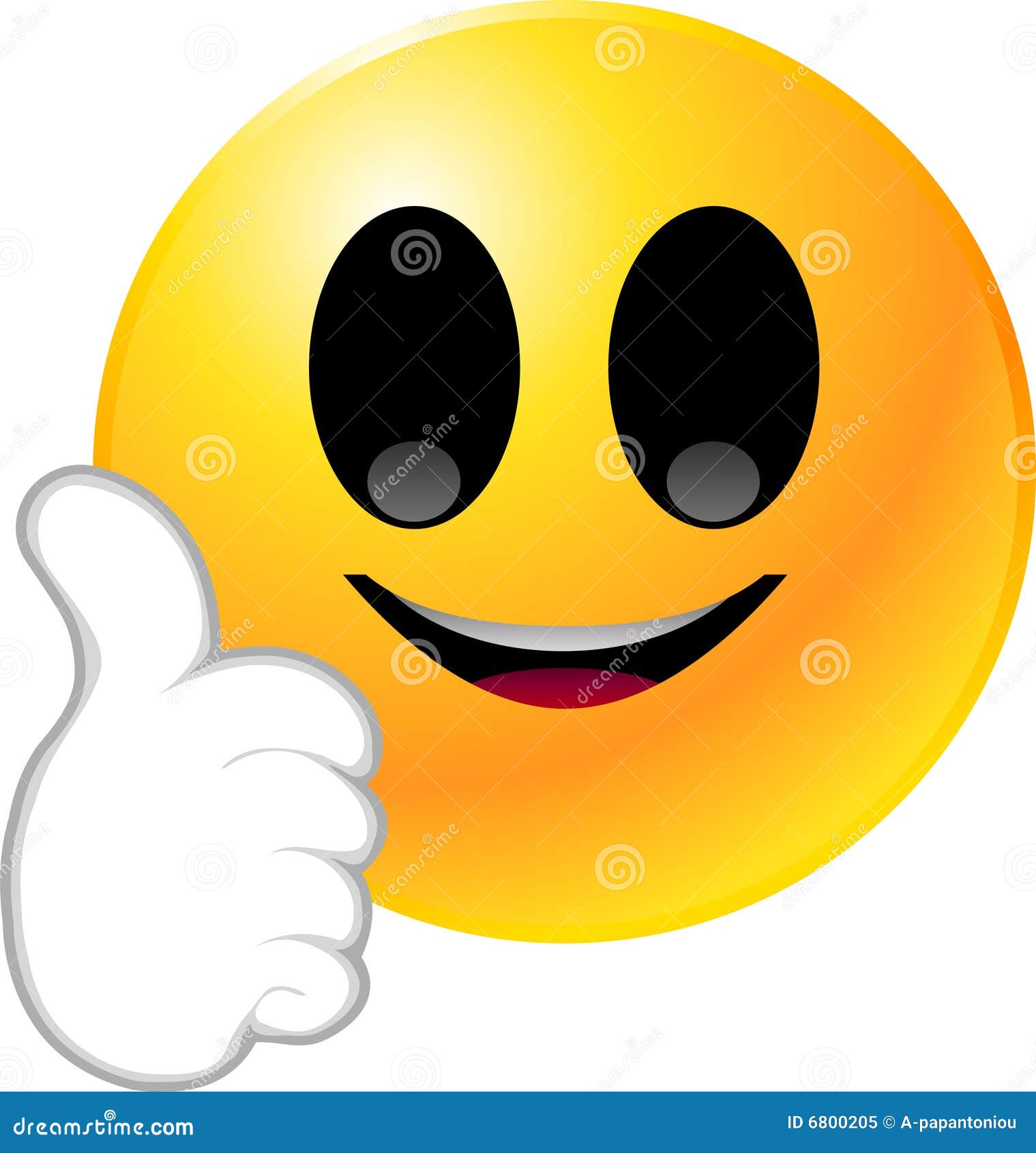 Emoticon-smiley-Gesicht vektor abbildung. Illustration von kopf - 6800205