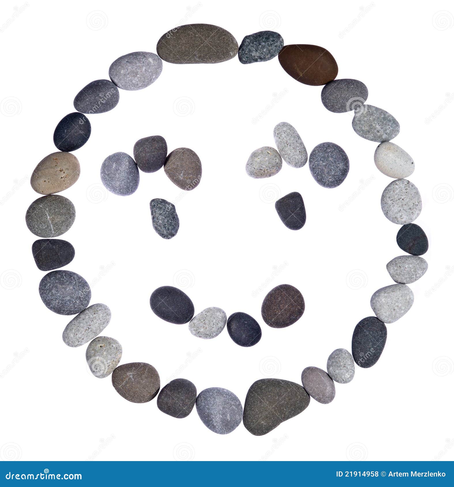 Emoticon smiley stone stock photo. Image of mineral, studio - 21914958